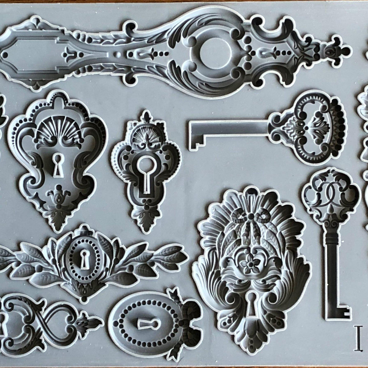 IOD Lock and Key Decor Mould @ The Painted Heirloom