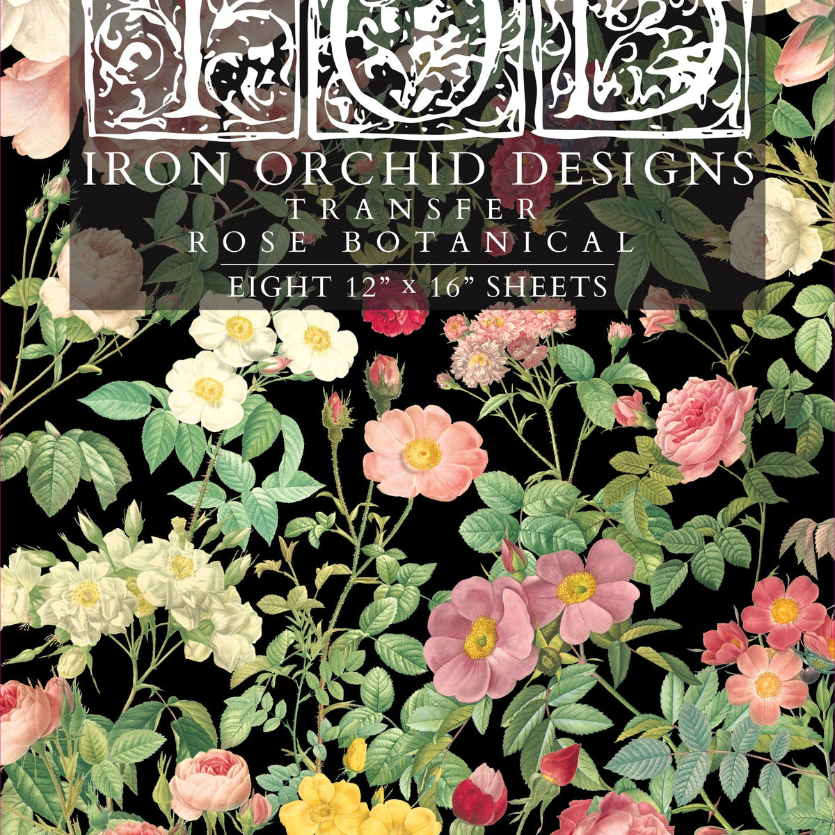Rose Botanical Transfer by IOD - Iron Orchid Designs @ Painted Heirloom ...